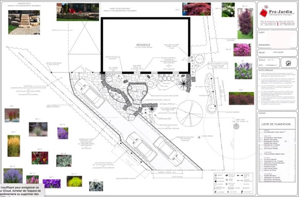 pro-jardin paysagiste plan d'aménagement paysager pro-jardin cour ...